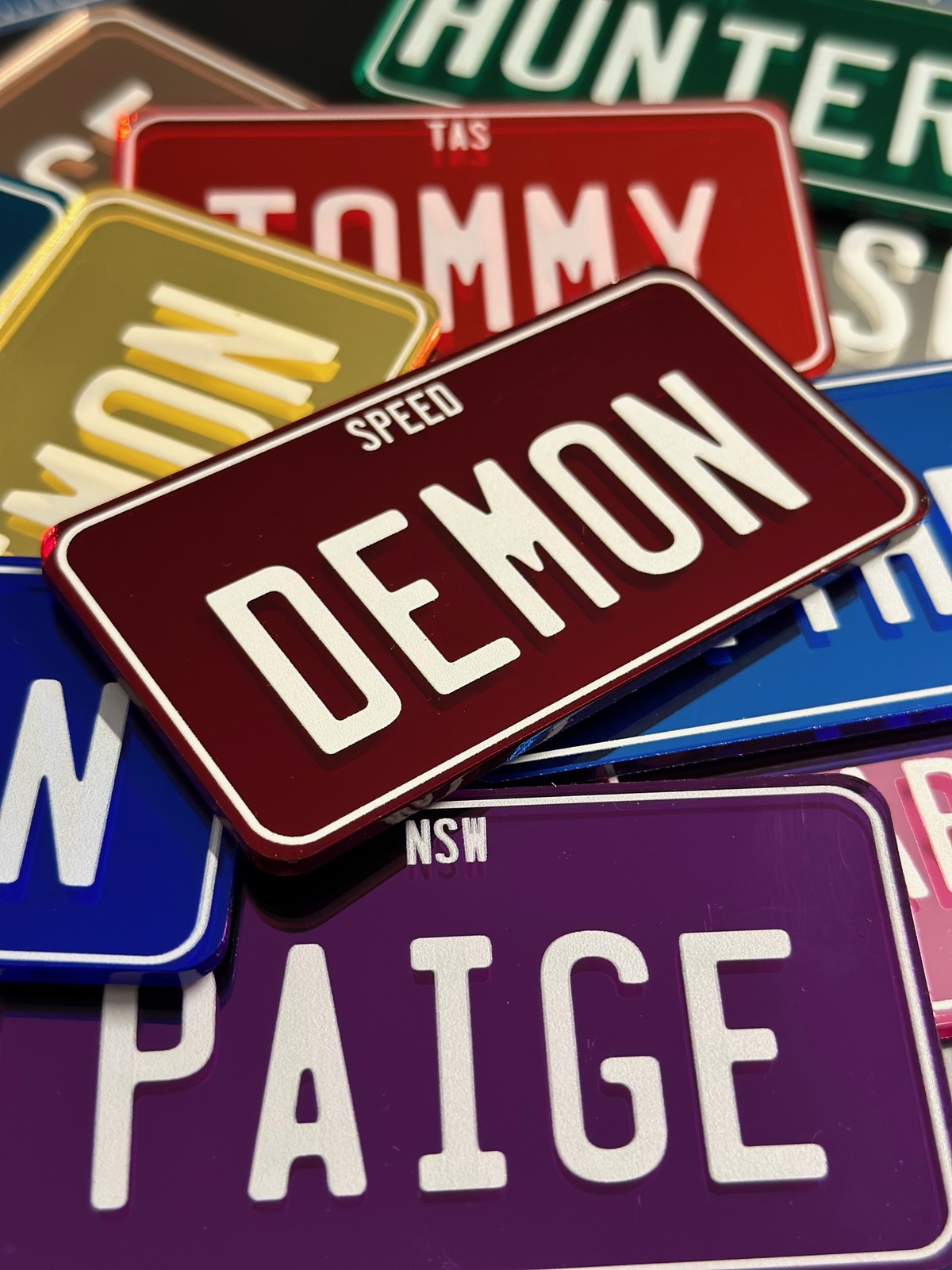 Novelty Mini Number Plate | Mirrored Acrylic| Custom | Car | Boy | Girl ...