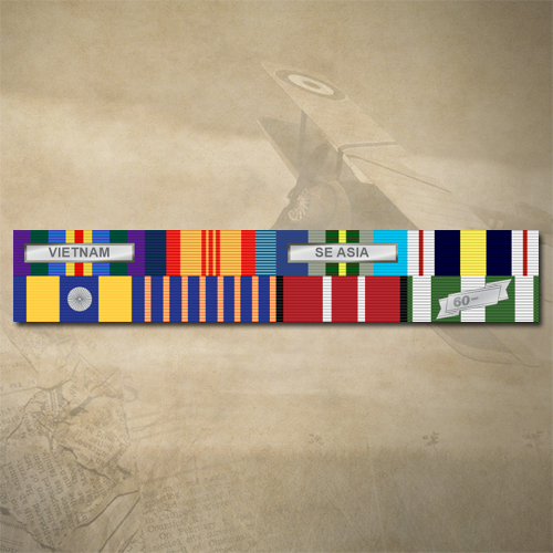 AUSTRALIAN VIETNAM CUSTOM RIBBON BAR STICKER / DECAL | WATER & UV PROOF ...