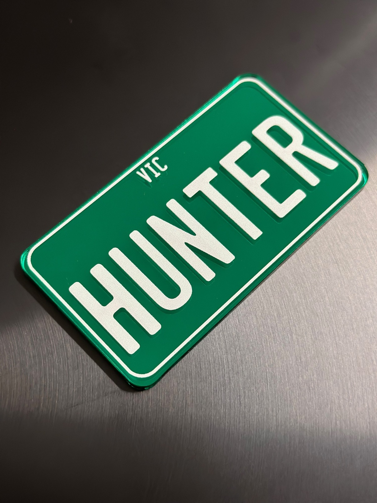 Novelty Mini Number Plate | Mirrored Acrylic| Custom | Car | Boy | Girl ...