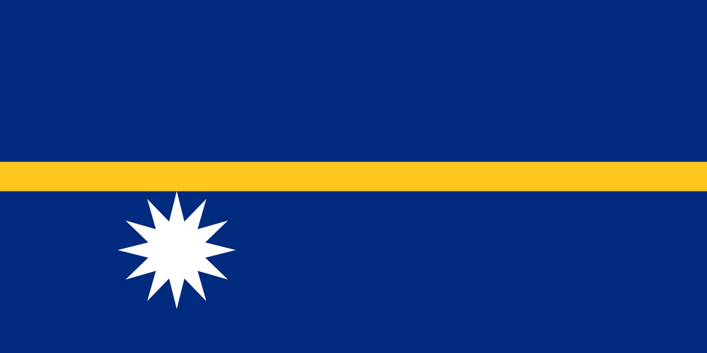 NAURU COUNTRY FLAG | STICKER | DECAL | M… | Rogaloff Militaria